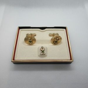 SWANK | Accessories | Vintage Swank Buddha Jade Cuff Links And Tie Pin ...